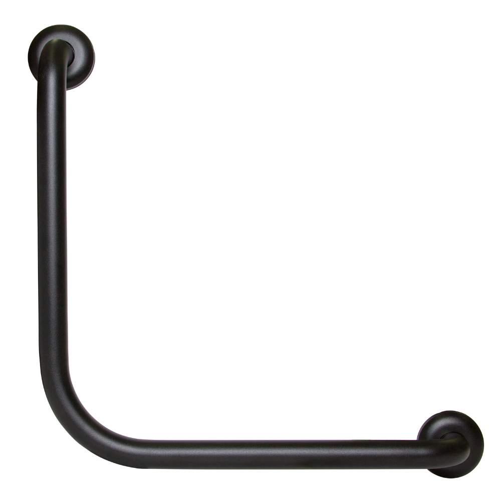 Designer Black 90° Ambulant Grab Rail - Kirk Build
